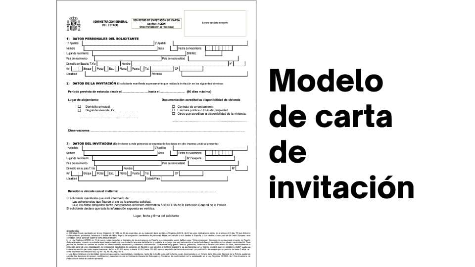 Modelo de carta de invitación para descargar en Word y PDF ⬅️